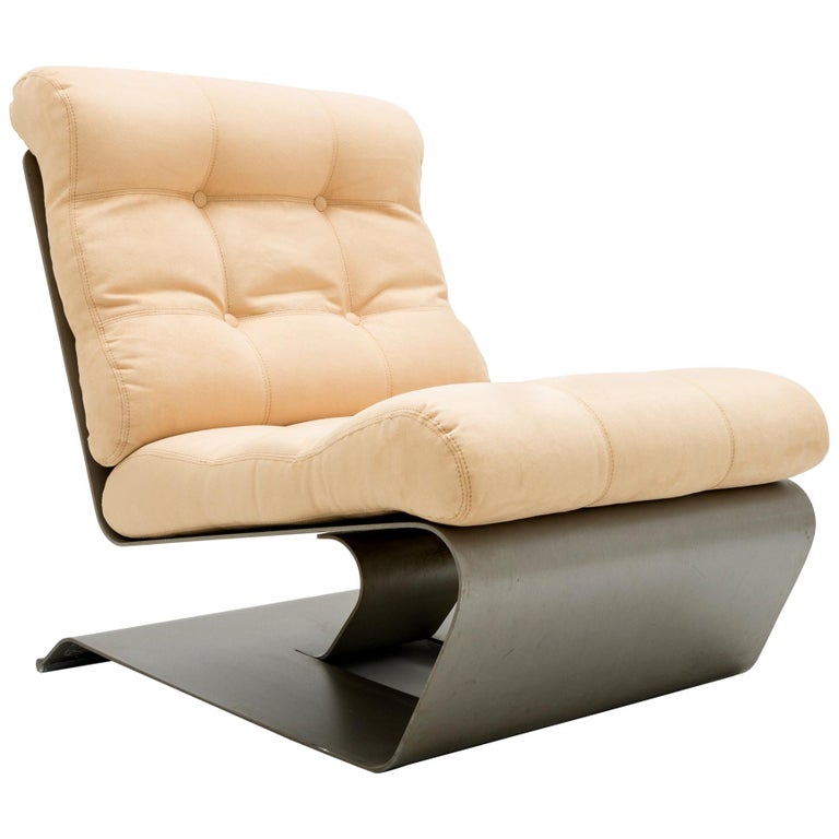 Walter and Moretti Lounge Chair, Italy, 1970s For Sale at 1stDibs