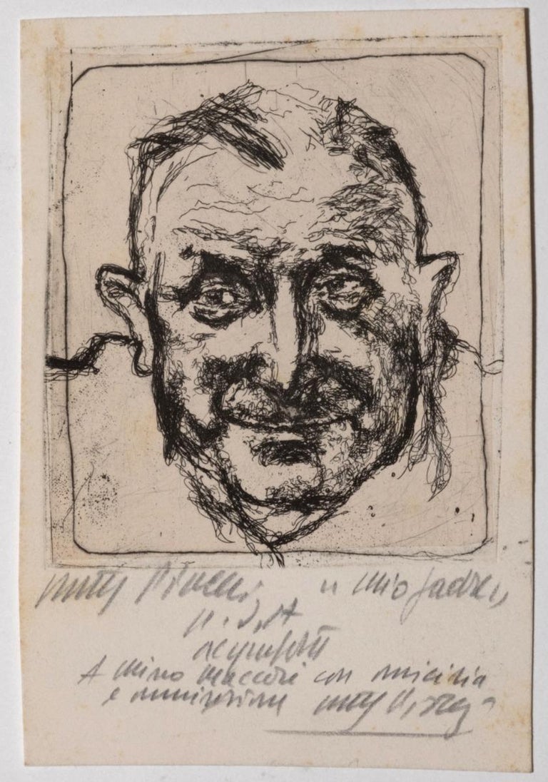 Walter Piacesi - Portrait - Etching by Walter Piacesi - Mid-20th ...