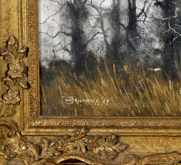 Walter Robin Jennings - Silhouettes - Large English Atmospheric Winter ...