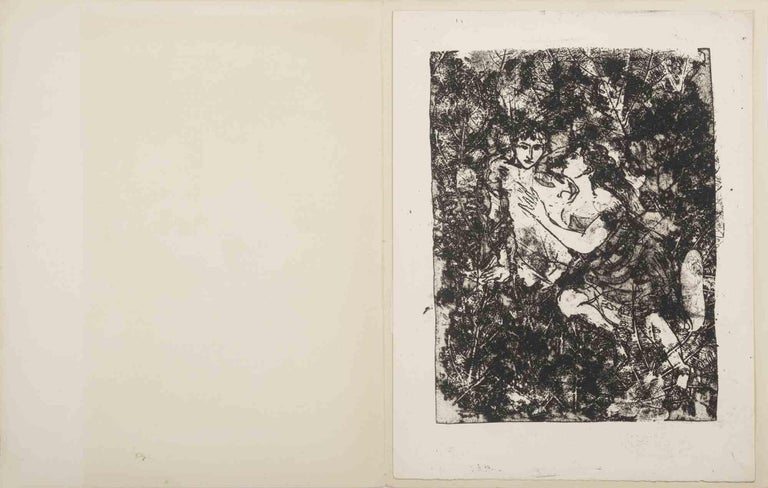 Walter Spitzer - The Romance - Etching by Walter Spitzer - 1970s For ...