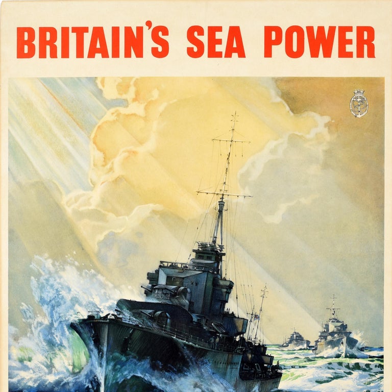 Walter Thomas - Original Vintage World War Two Poster Britain''s Sea ...