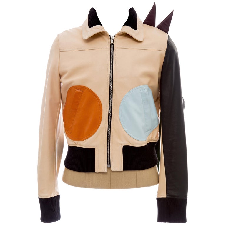 Walter Van Beirendonck Men's Runway Leather Fringe Monster Jacket ...