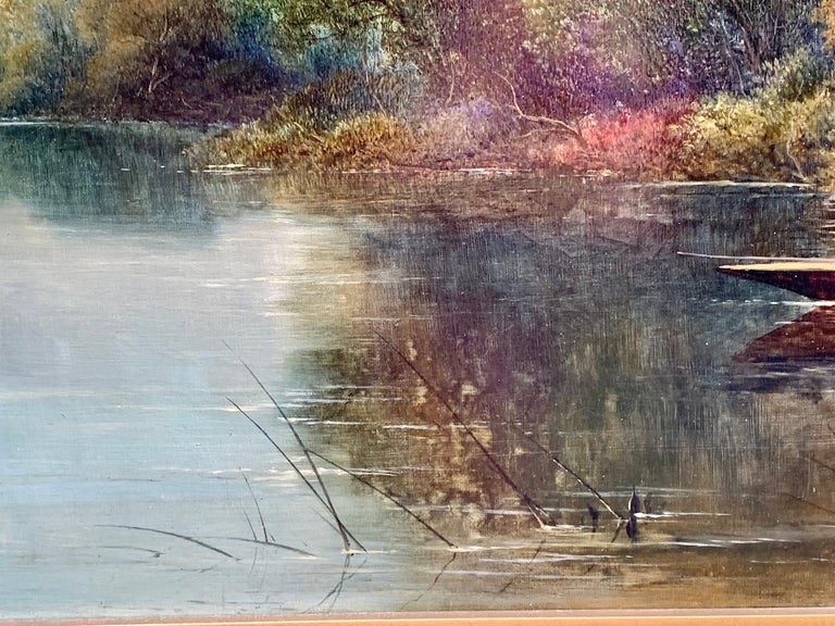 Walter Williams - English 19th century Victorian River landscape, with ...