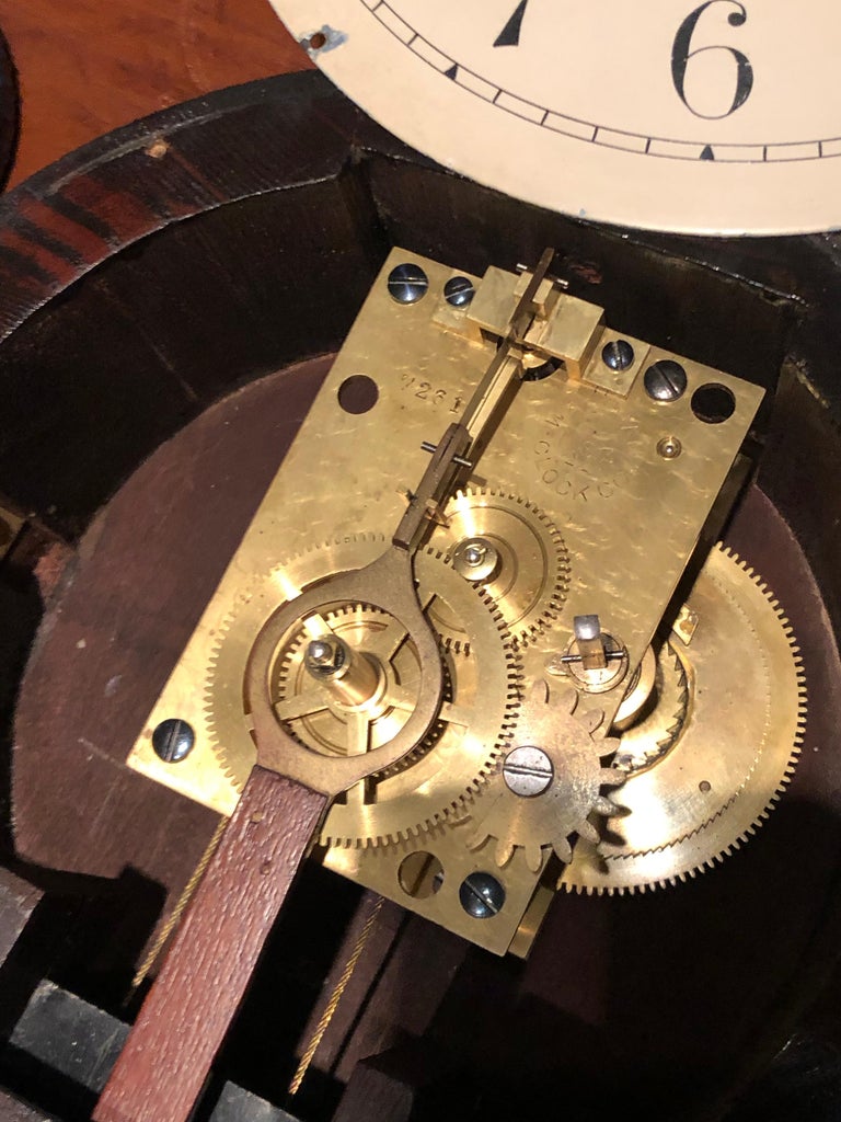 Waltham Clock Co. Waltham, MA. A banjo clock with Perry's Victory ...