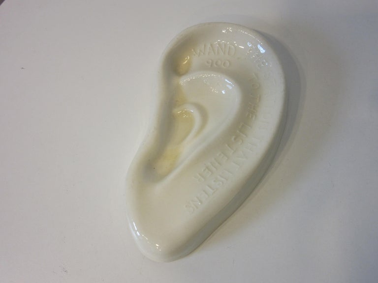 Wand 900 AM Radio Station Ceramic Ear Ashtray at 1stDibs