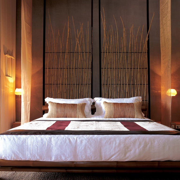 Wand Nest by Ango, Hand-Woven Rattan Table Lamp For Sale at 1stDibs