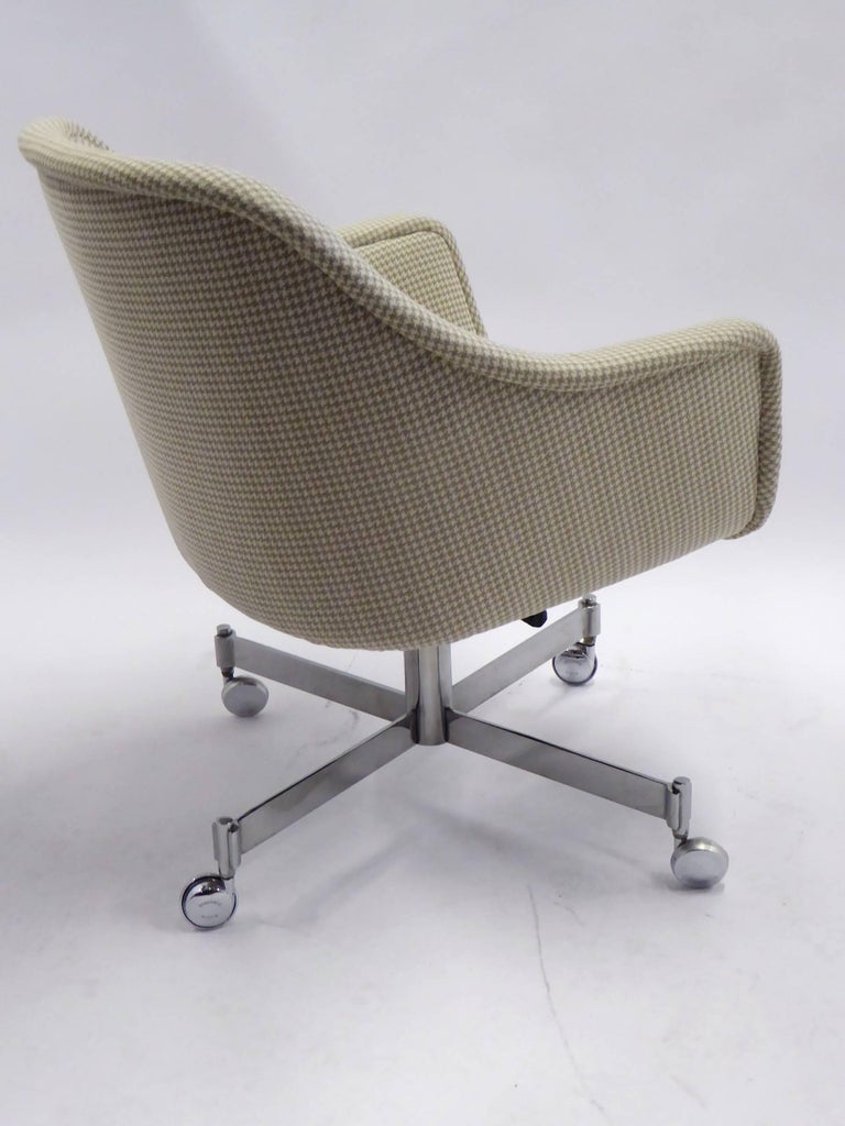 Ward Bennett Bumper Office Chair in Houndstooth Brickel Associates at ...