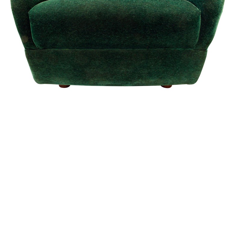 Ward Bennett Chic Pair of Pleated Back Lounge Chairs 1960s 'Signed' at ...