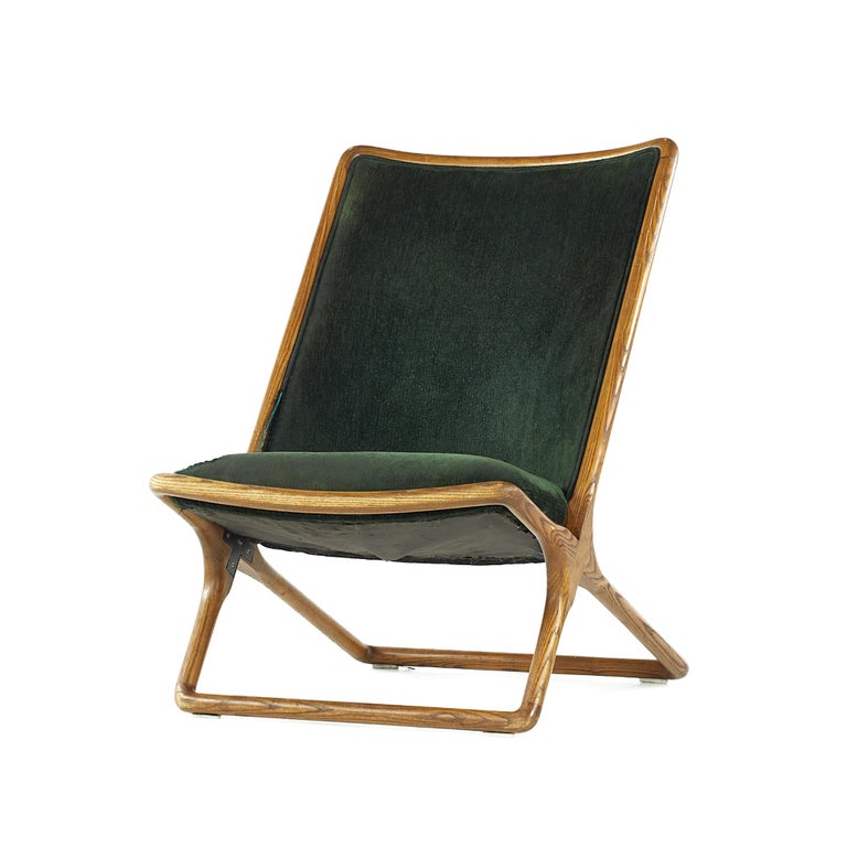 Ward Bennett for Brickel Midcentury Scissor Chair For Sale at 1stDibs
