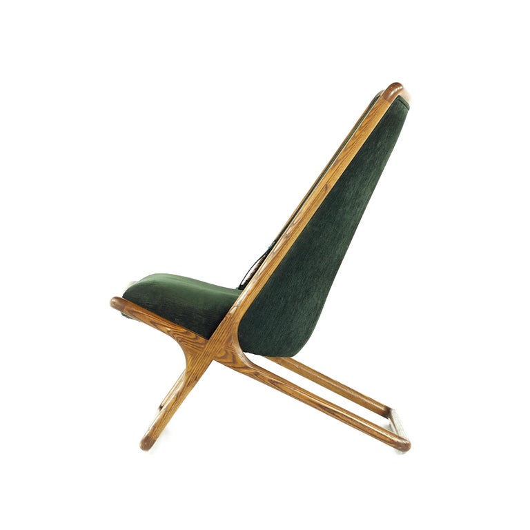 Ward Bennett for Brickel Midcentury Scissor Chair For Sale at 1stDibs