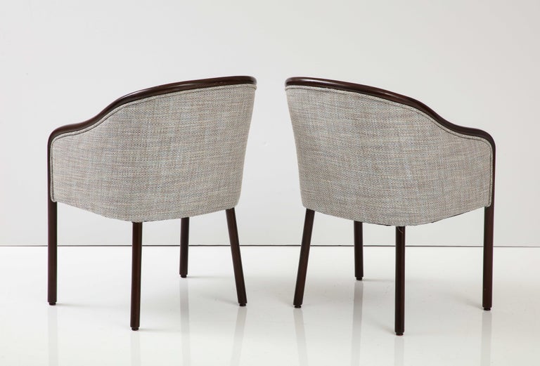 Ward Bennett Sheepskin Side, Dining Chairs, 2-6 For Sale at 1stDibs