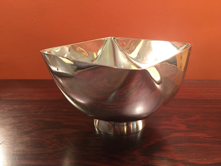 Ward Bennett Silver Plate Small Bowl at 1stDibs