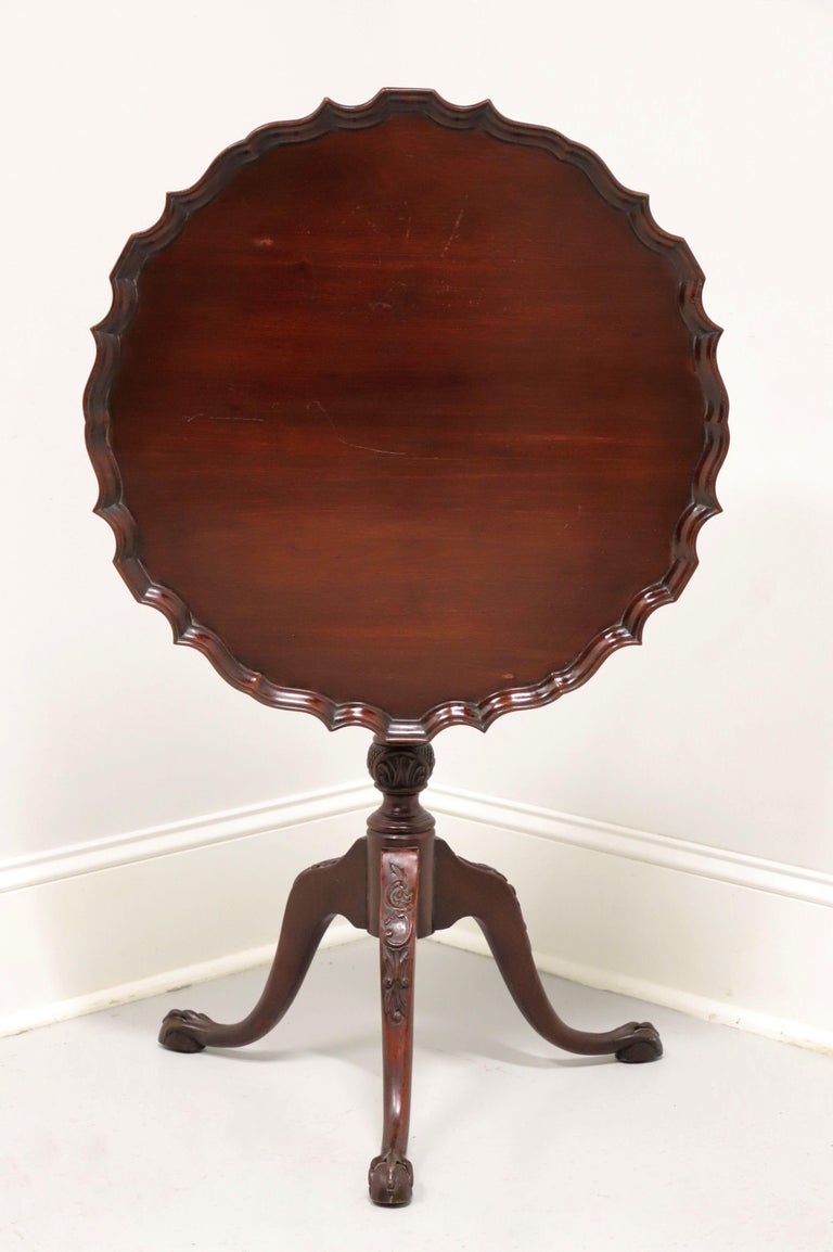 WARE and CO Collectors Group Antique Mahogany Chippendale Tilt-Top Pie ...