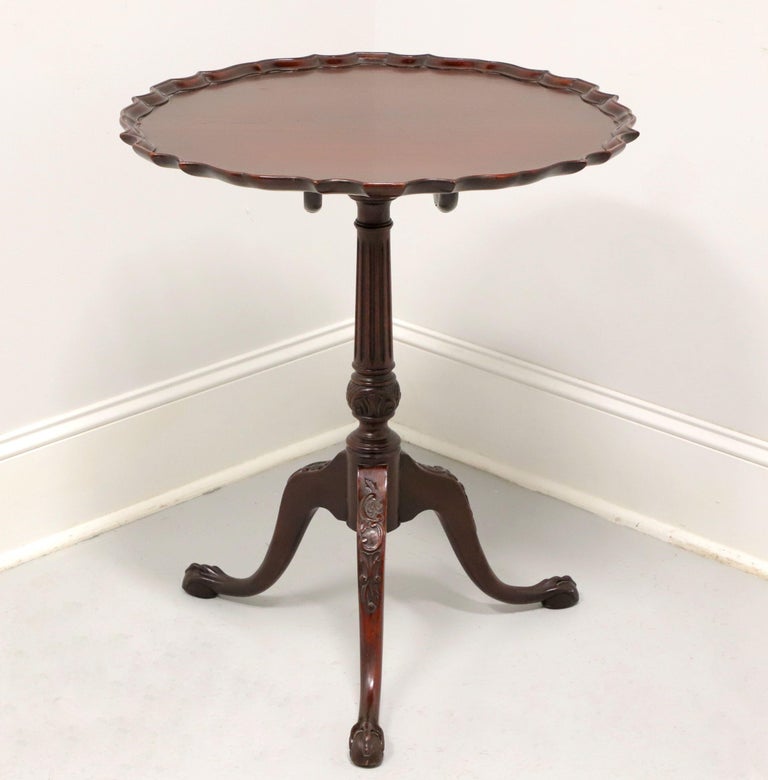 WARE and CO Collectors Group Antique Mahogany Chippendale Tilt-Top Pie ...