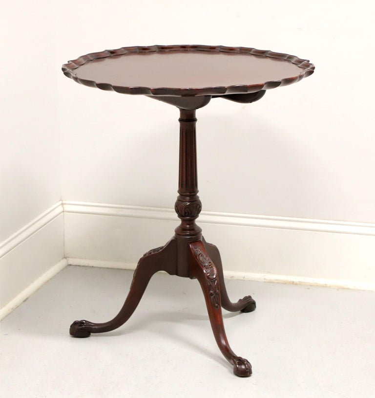 WARE and CO Collectors Group Antique Mahogany Chippendale Tilt-Top Pie ...