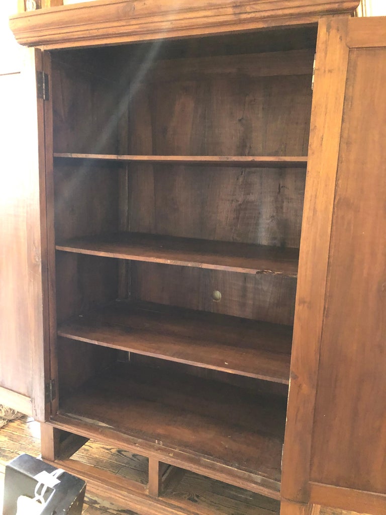 Warm Large Character Rich Vintage Vermont Pine Armoire at 1stDibs