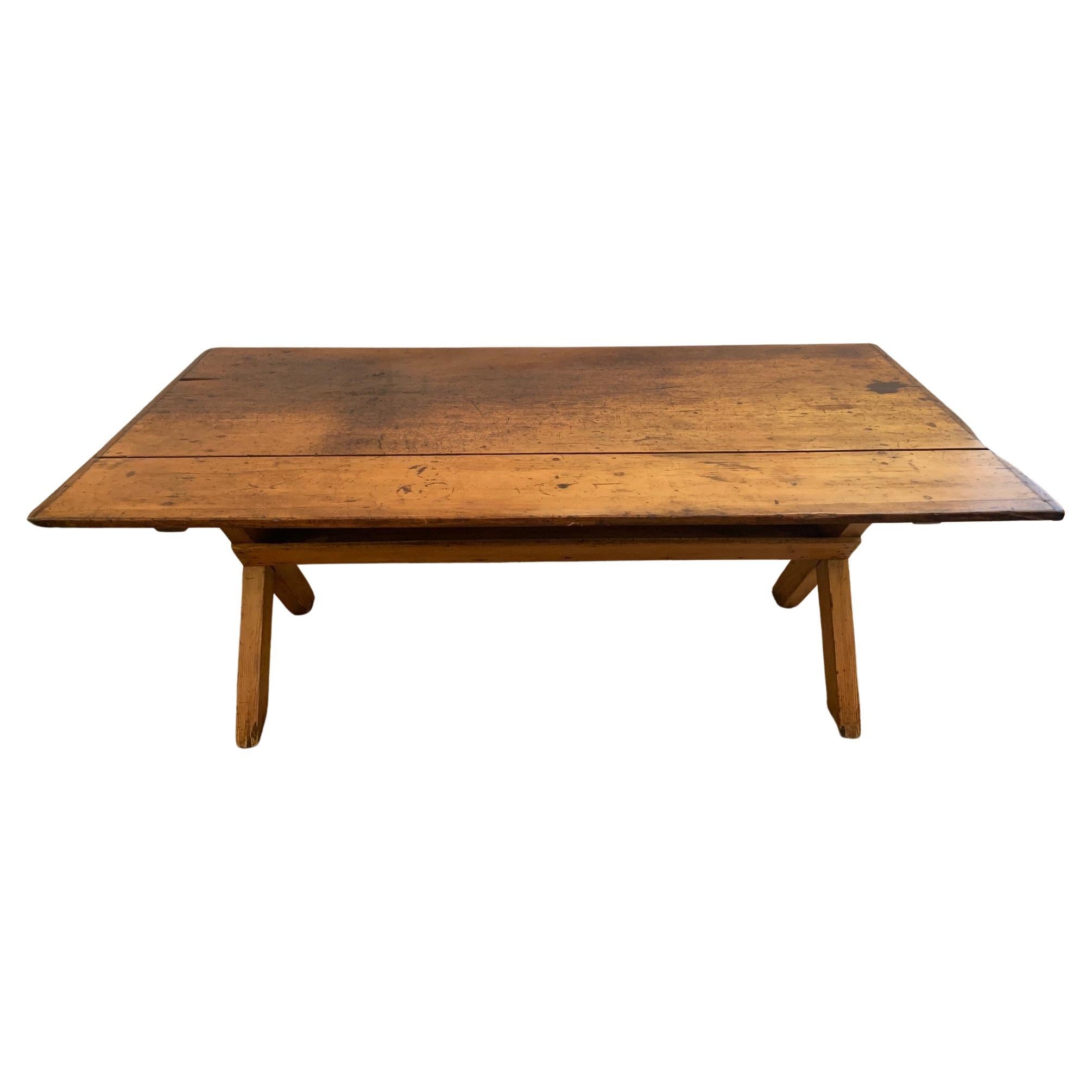 Rustic Vermont Barnwood Farm Table at 1stDibs | vermont farm tables, a ...