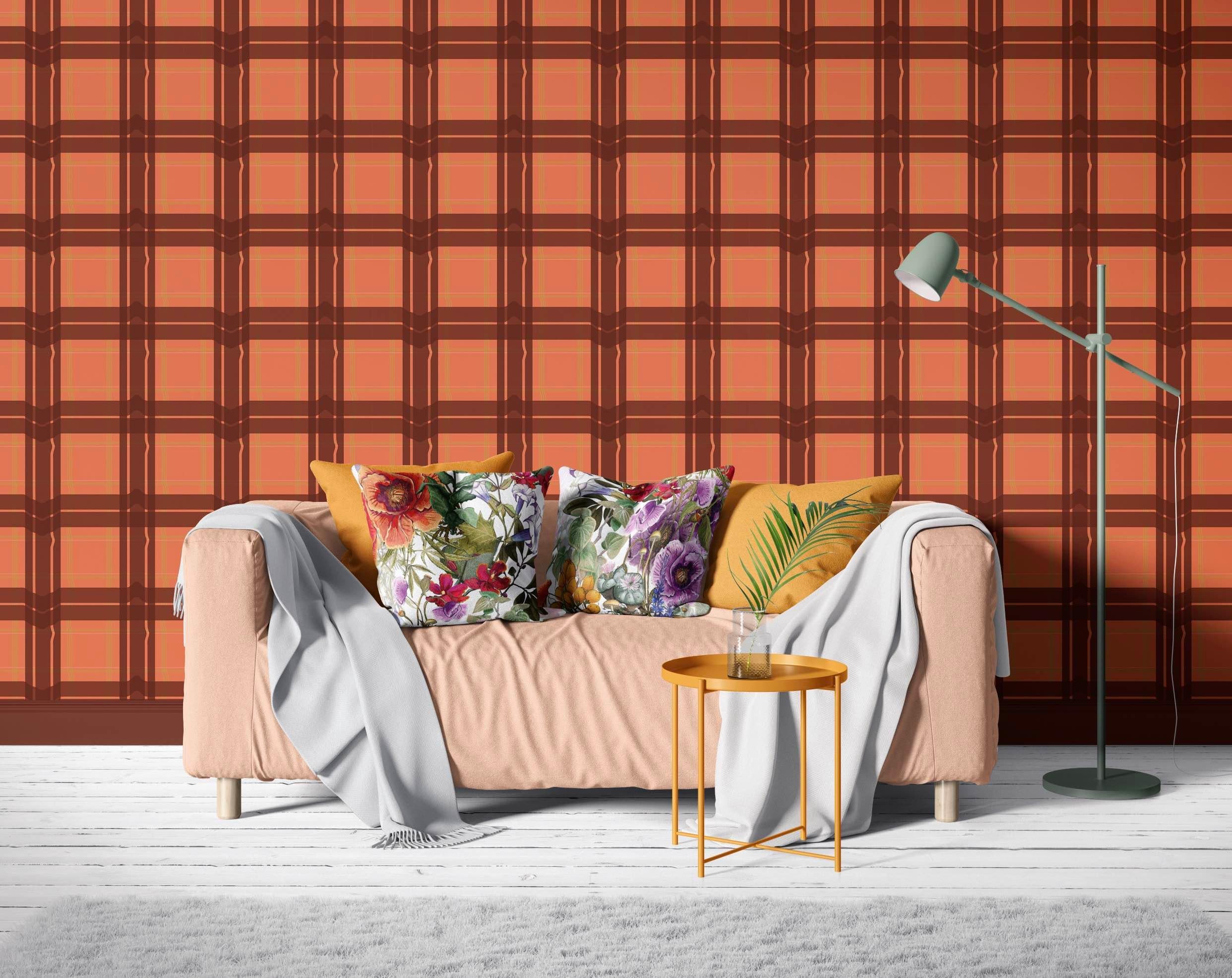 Warped Plaid Wallpaper by XAWD - Plaid but it's slightly warped For ...