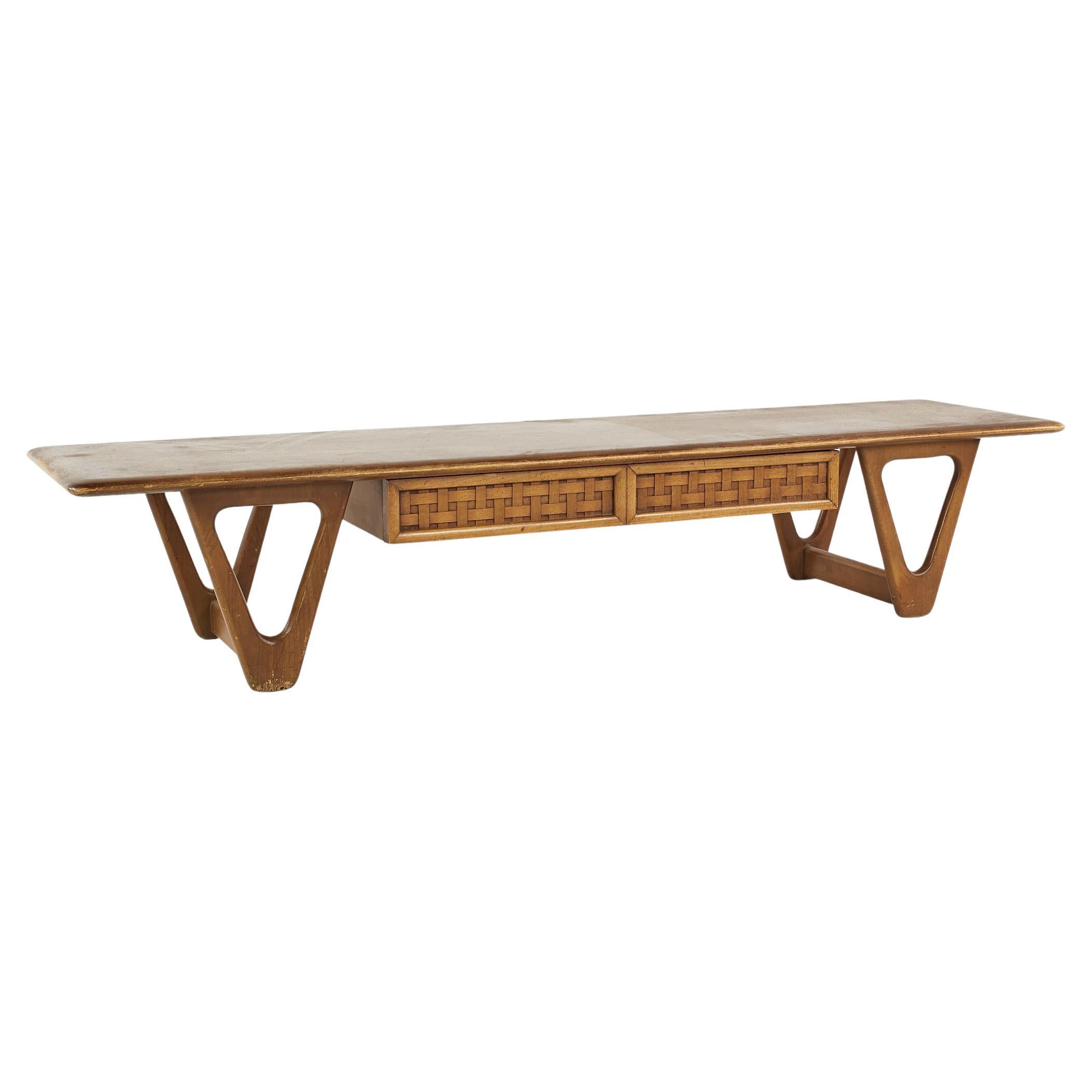 Extra Long Lane Dovetail Coffee Table at 1stDibs
