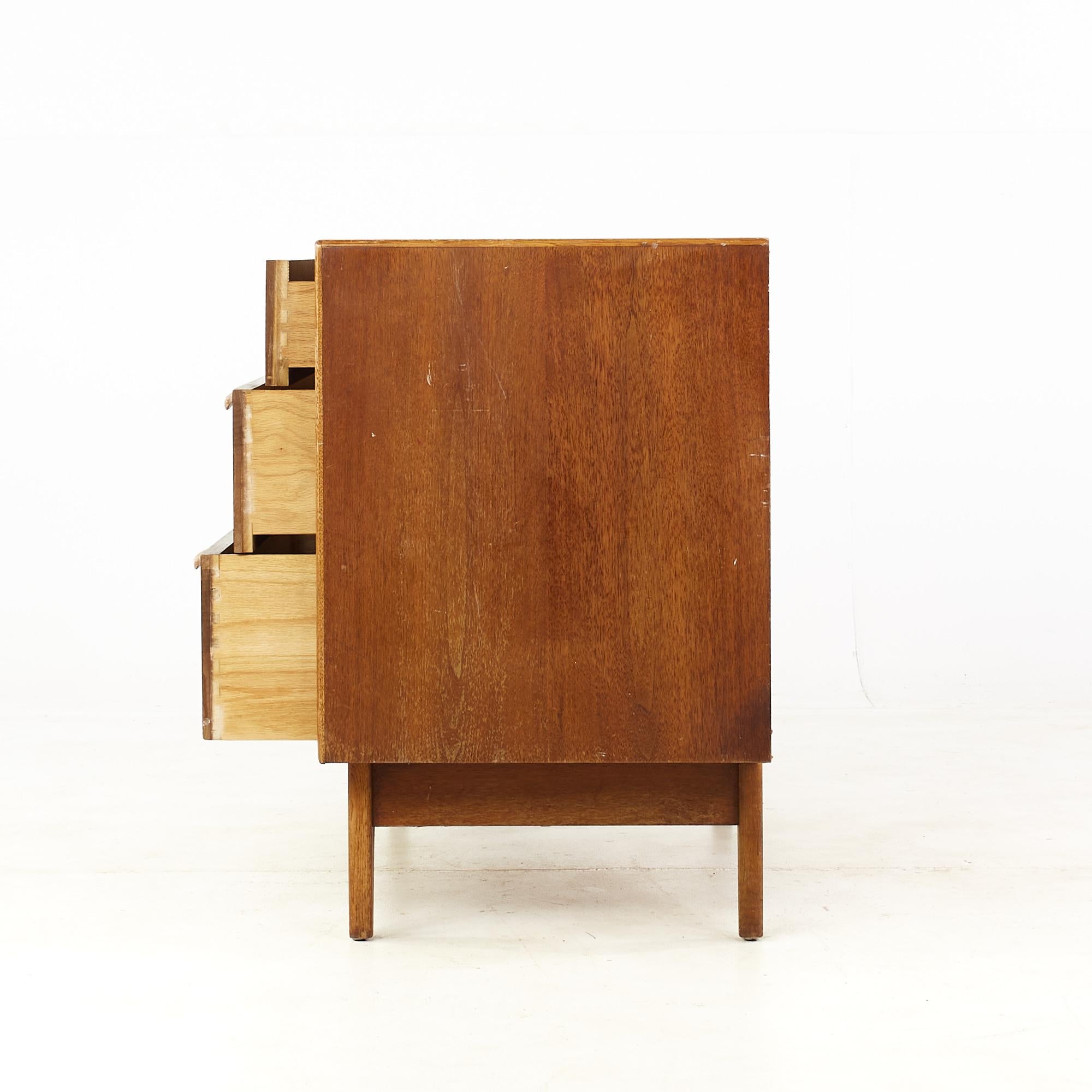 Warren Church for Lane Perception Mid Century Walnut Single Nightstand ...