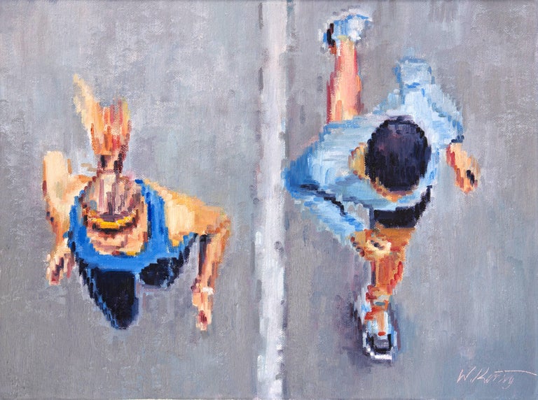 Warren Keating - Couple Running Together For Sale at 1stDibs