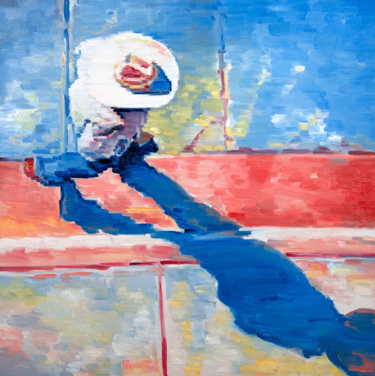 Warren Keating - Cowboy on Canyon Road, Oil Painting For Sale at 1stDibs