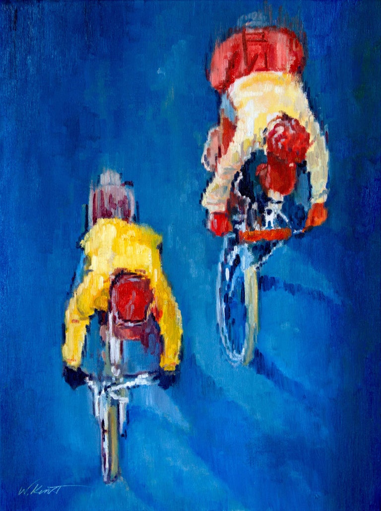 Warren Keating - Early Morning Ride, Oil Painting For Sale at 1stDibs