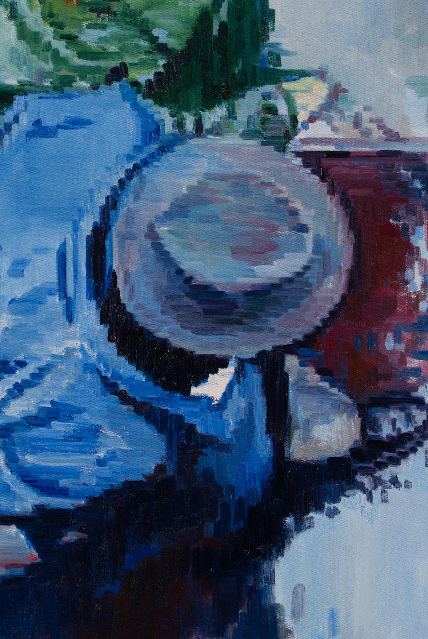 Warren Keating - Walking in the Paris Rain, Oil Painting For Sale at ...