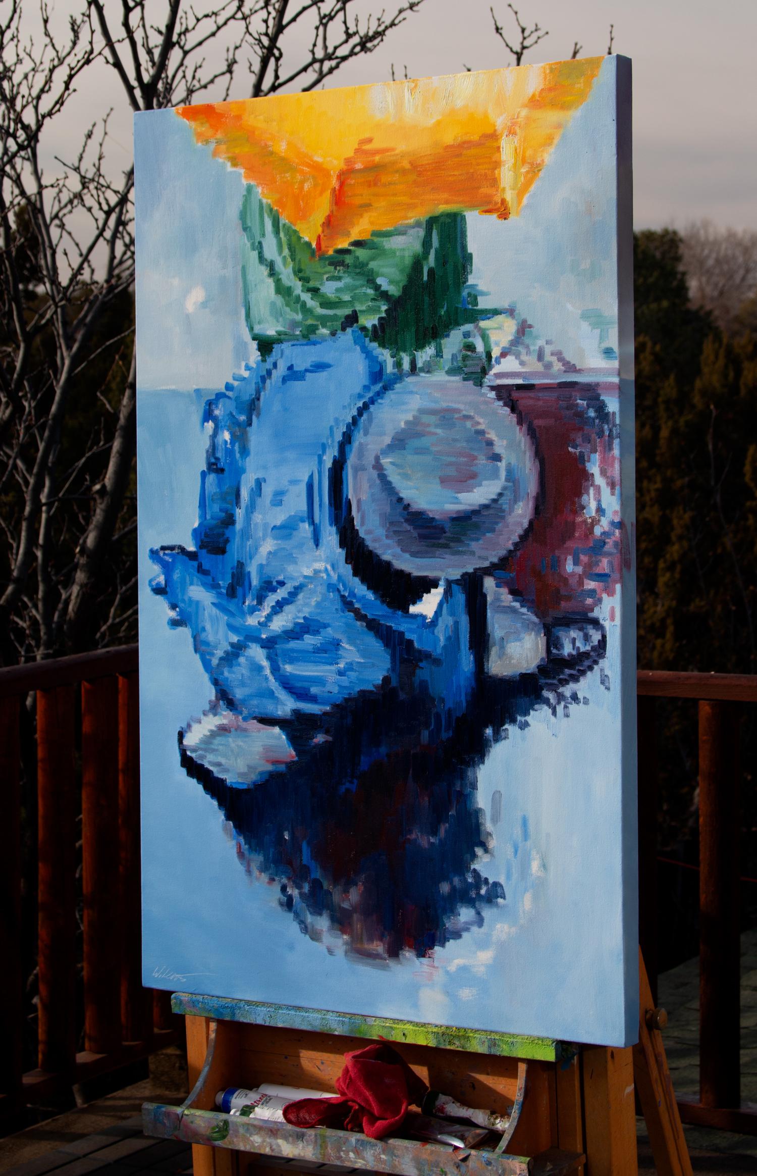 Warren Keating - Walking in the Paris Rain, Oil Painting For Sale at ...