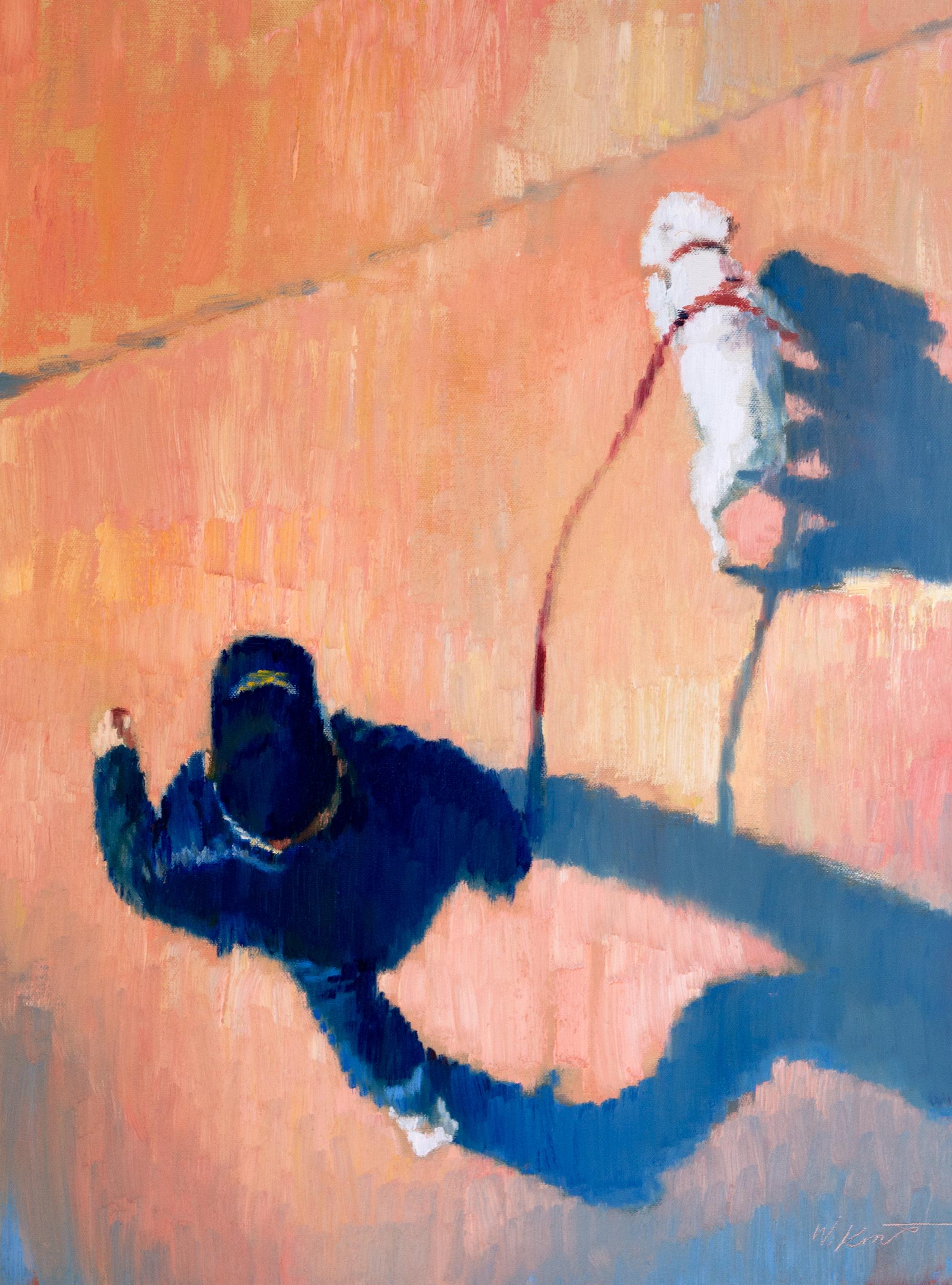 Warren Keating - Dog and Walker on St. Germain For Sale at 1stDibs