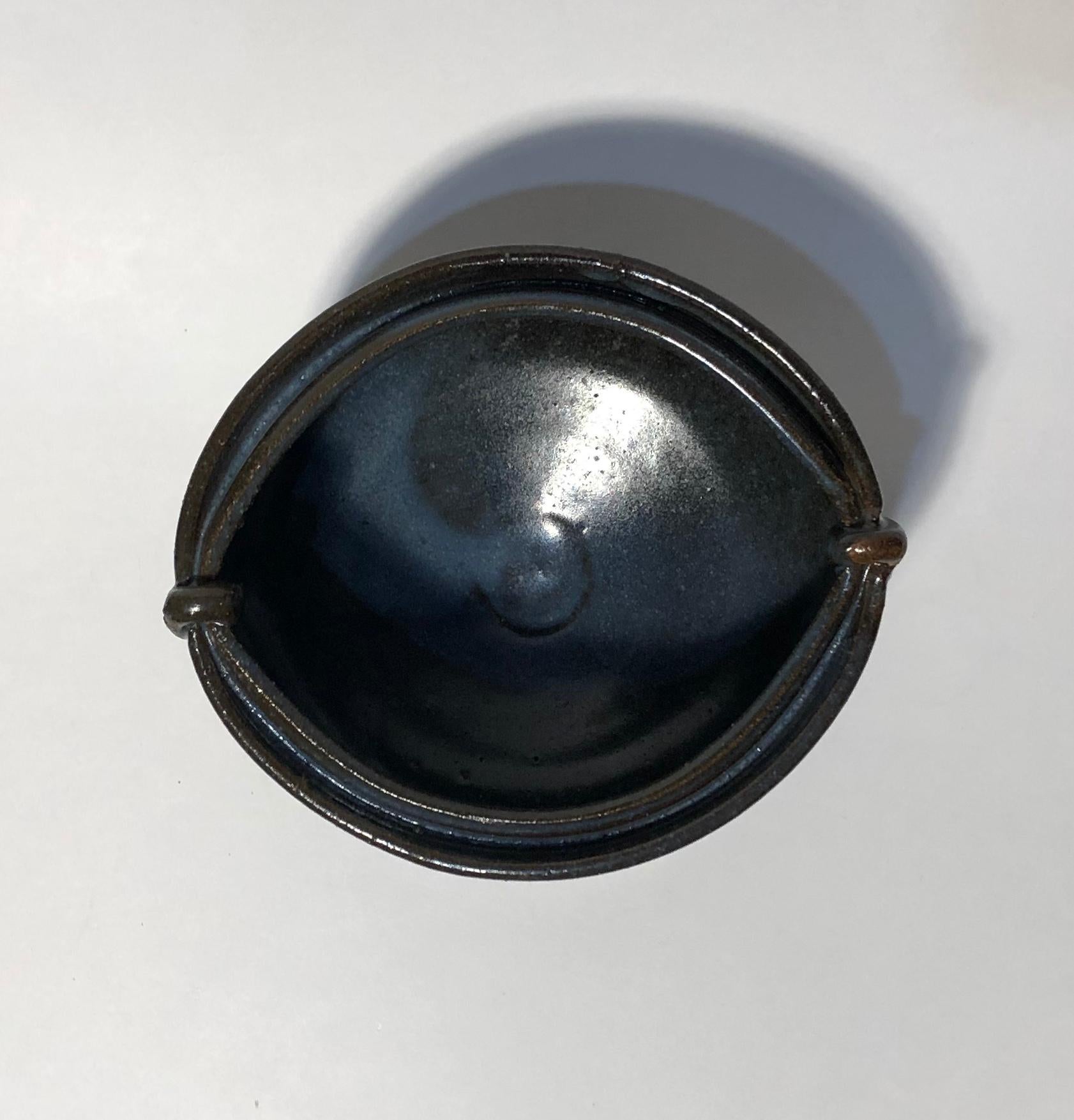 Warren MacKenzie Blue Glazed "Double Rim" Bowl at 1stDibs