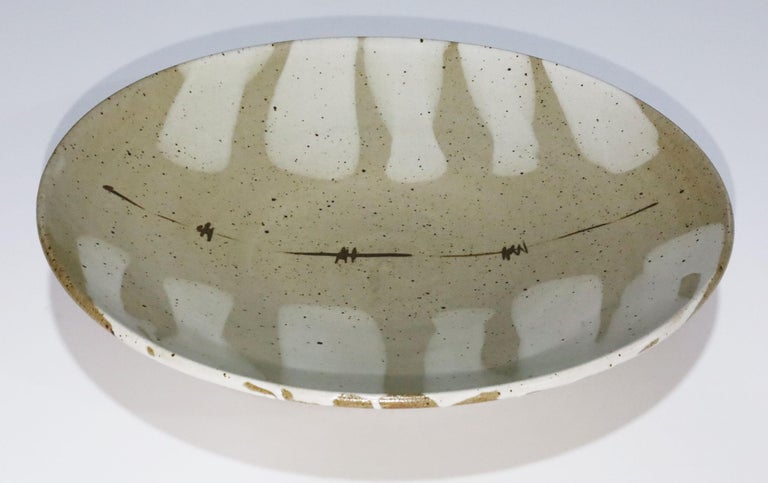Warren MacKenzie Monumental Ceramic Platter For Sale at 1stDibs