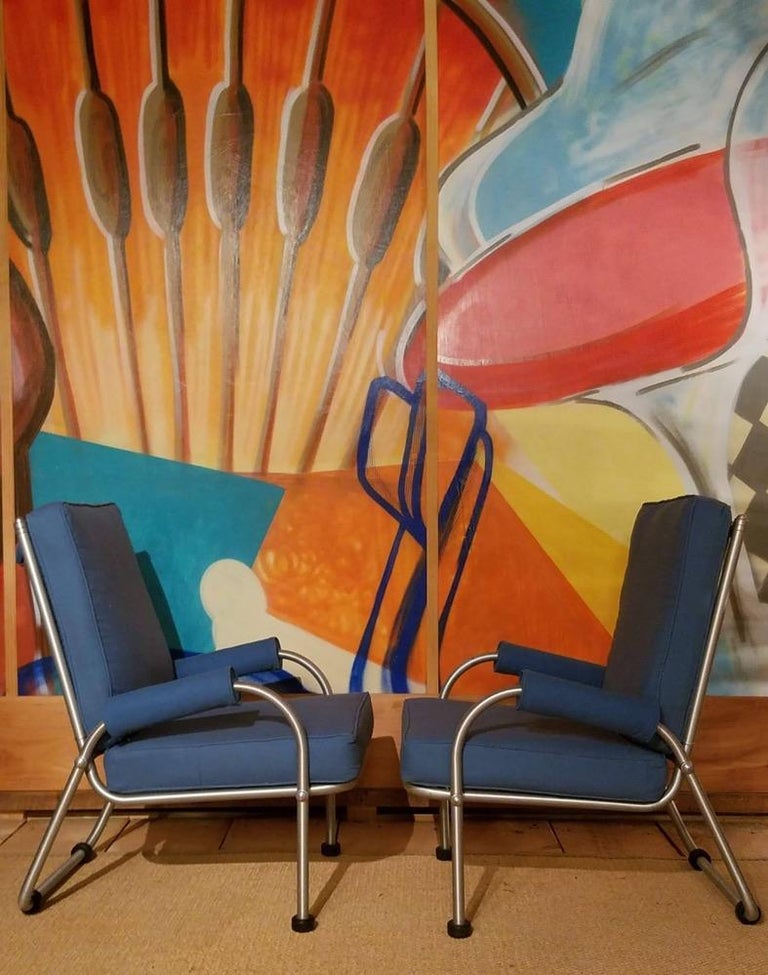 Warren McArthur Four Lounge Chairs, Circa 1939 For Sale at 1stDibs