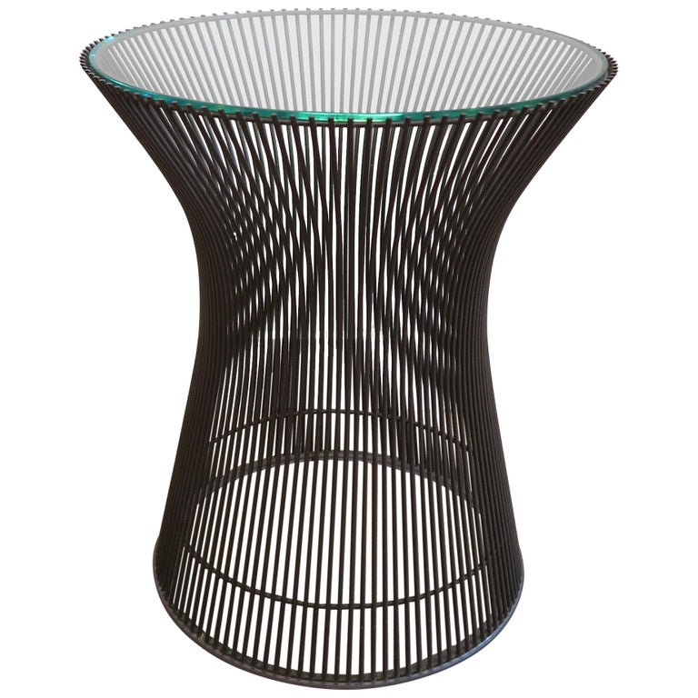 Warren Platner Bronze Side Table at 1stDibs