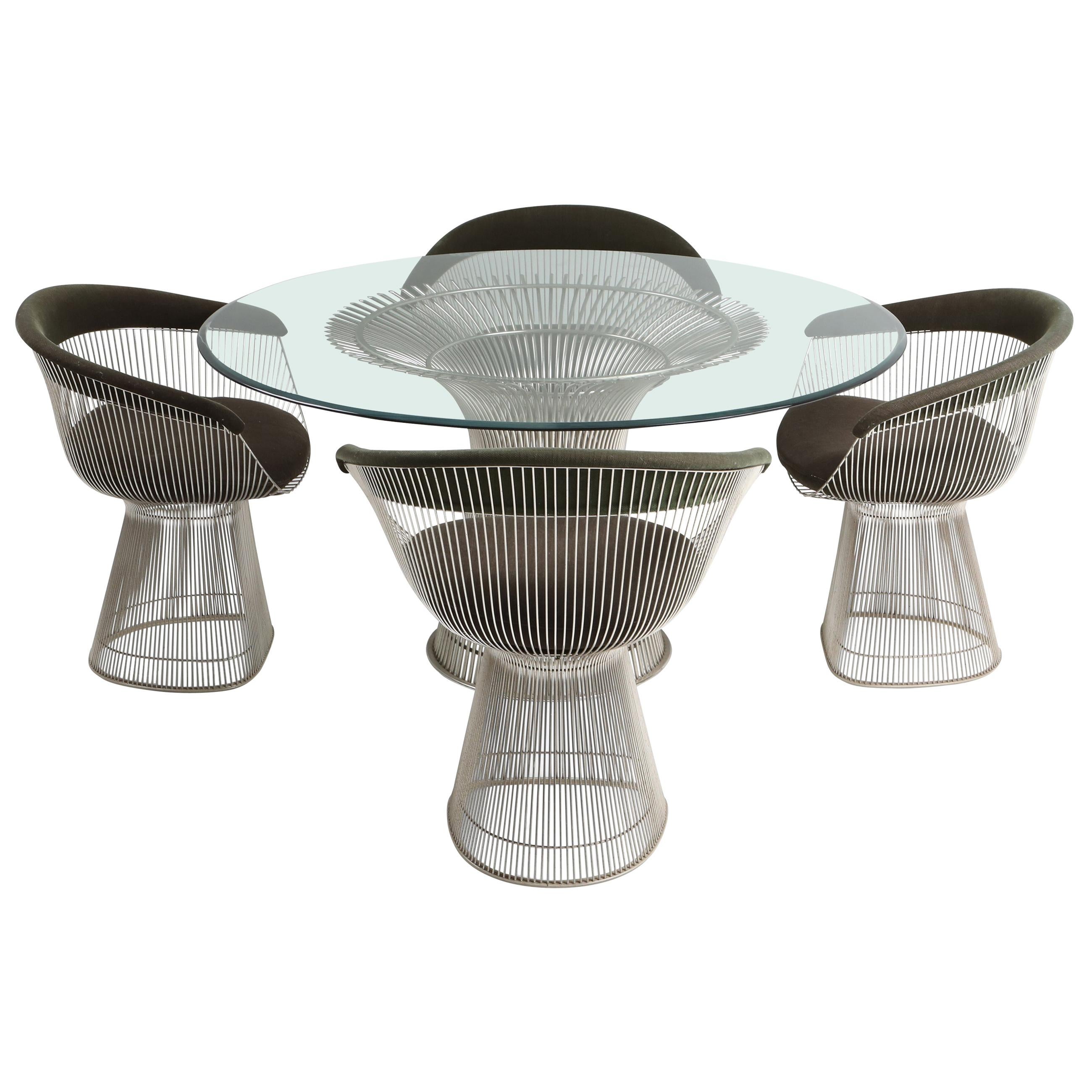 Warren Platner Dining Room Set for Knoll, 1960s First Edition at 1stDibs