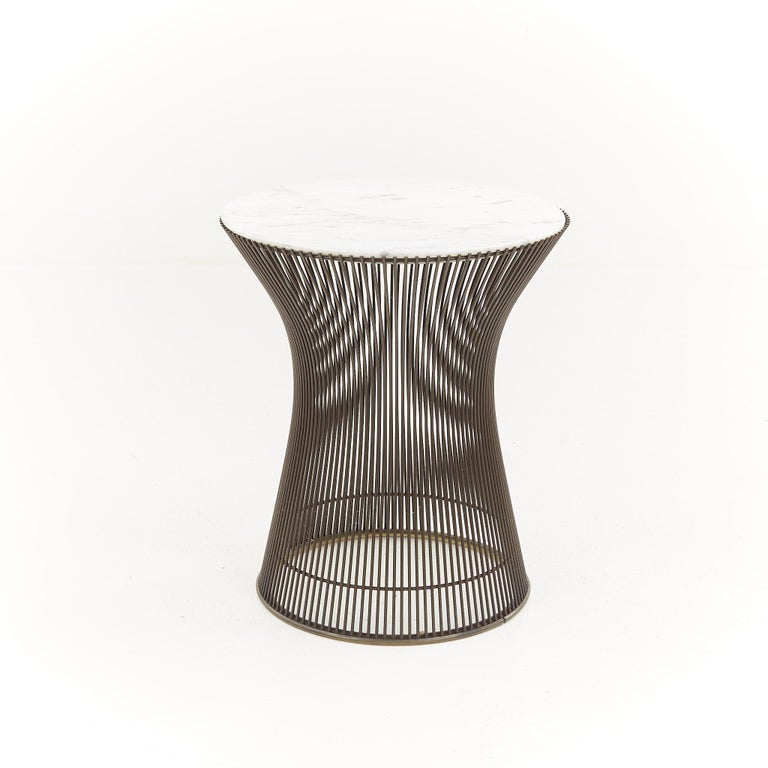 Warren Platner for Knoll Midcentury Marble Top Side Table For Sale at ...