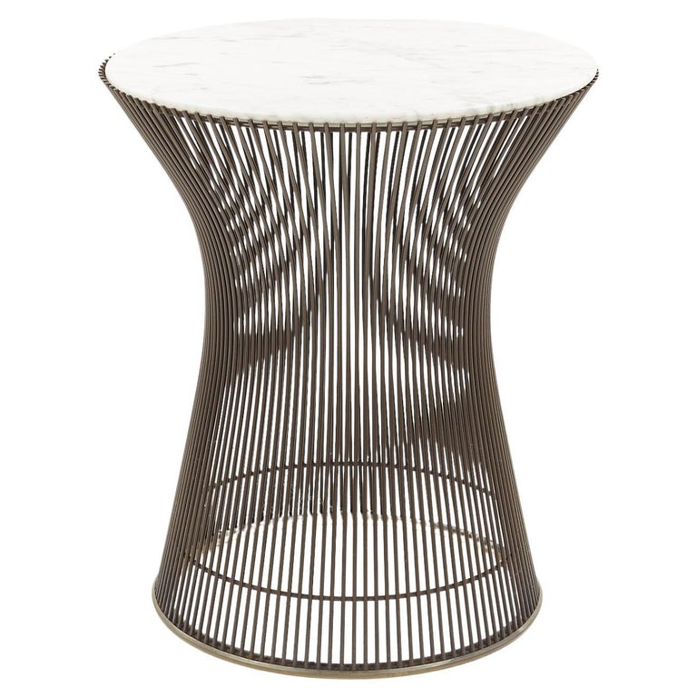Warren Platner for Knoll Midcentury Marble Top Side Table For Sale at ...