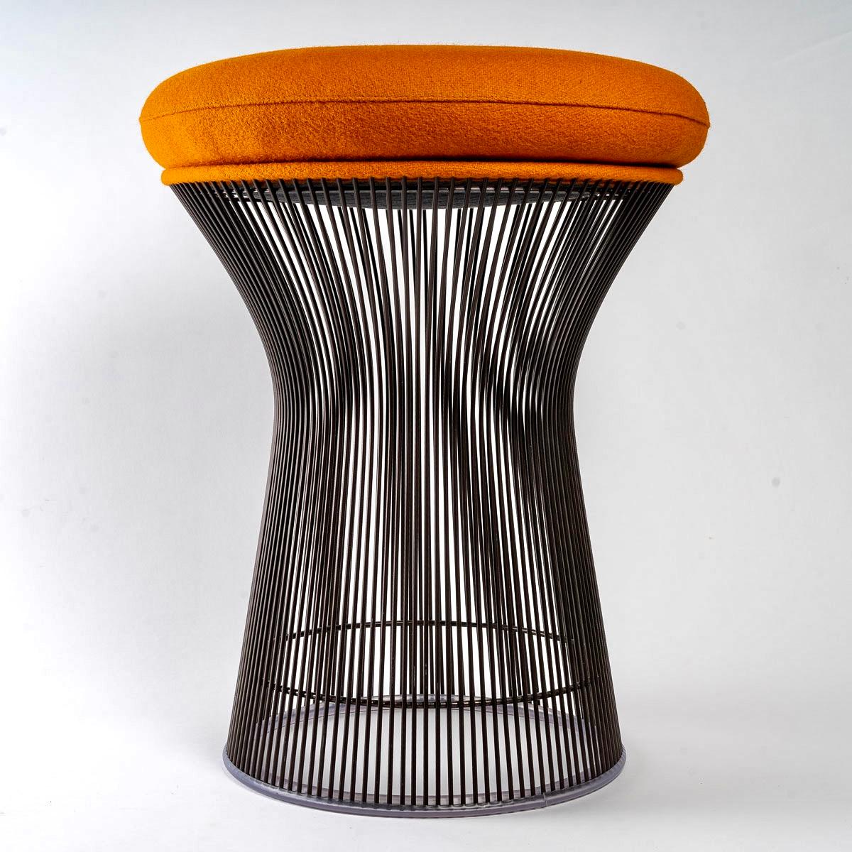 Warren Platner, Knoll International, Kvadrat Tonus Fabric Stool Bronze ...