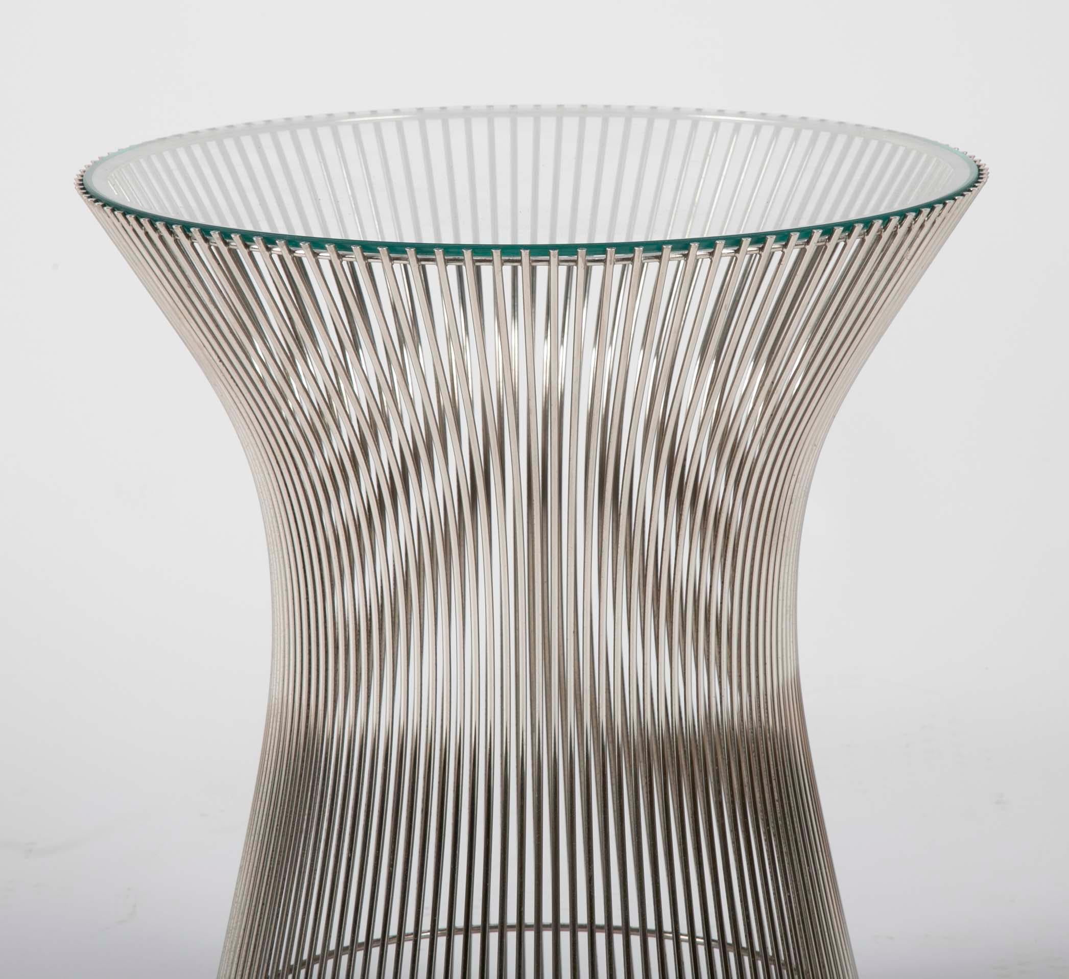 Warren Platner Nickel-Plated Side Table at 1stDibs