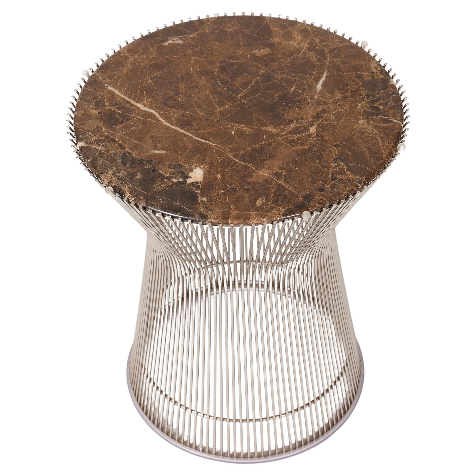 Warren Platner Nickel-Plated Side Table at 1stDibs