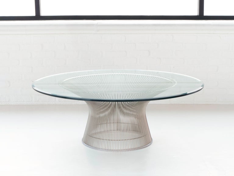 Warren Platner Wire Frame Lounge Chairs and Matching Coffee Table for ...