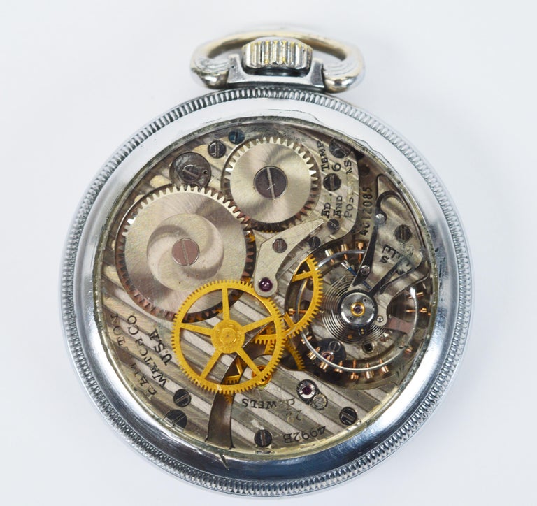 Wartime Era Hamilton Railroad Grade US Military Steel Pocket Watch For ...