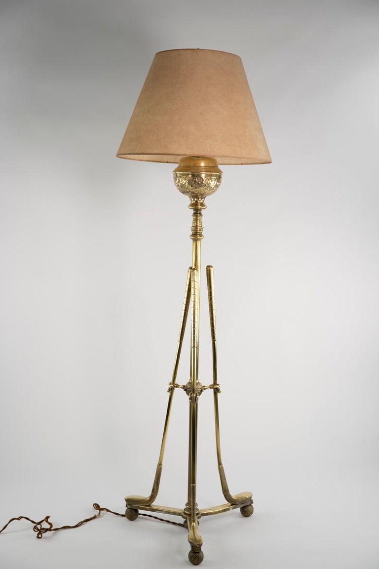 W.A.S. Benson Golf Club Floor Lamp For Sale at 1stDibs