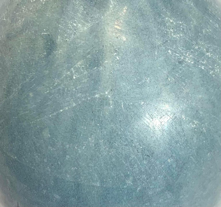 Washed Blue Matte Glaze Vase, China, Contemporary For Sale at 1stDibs