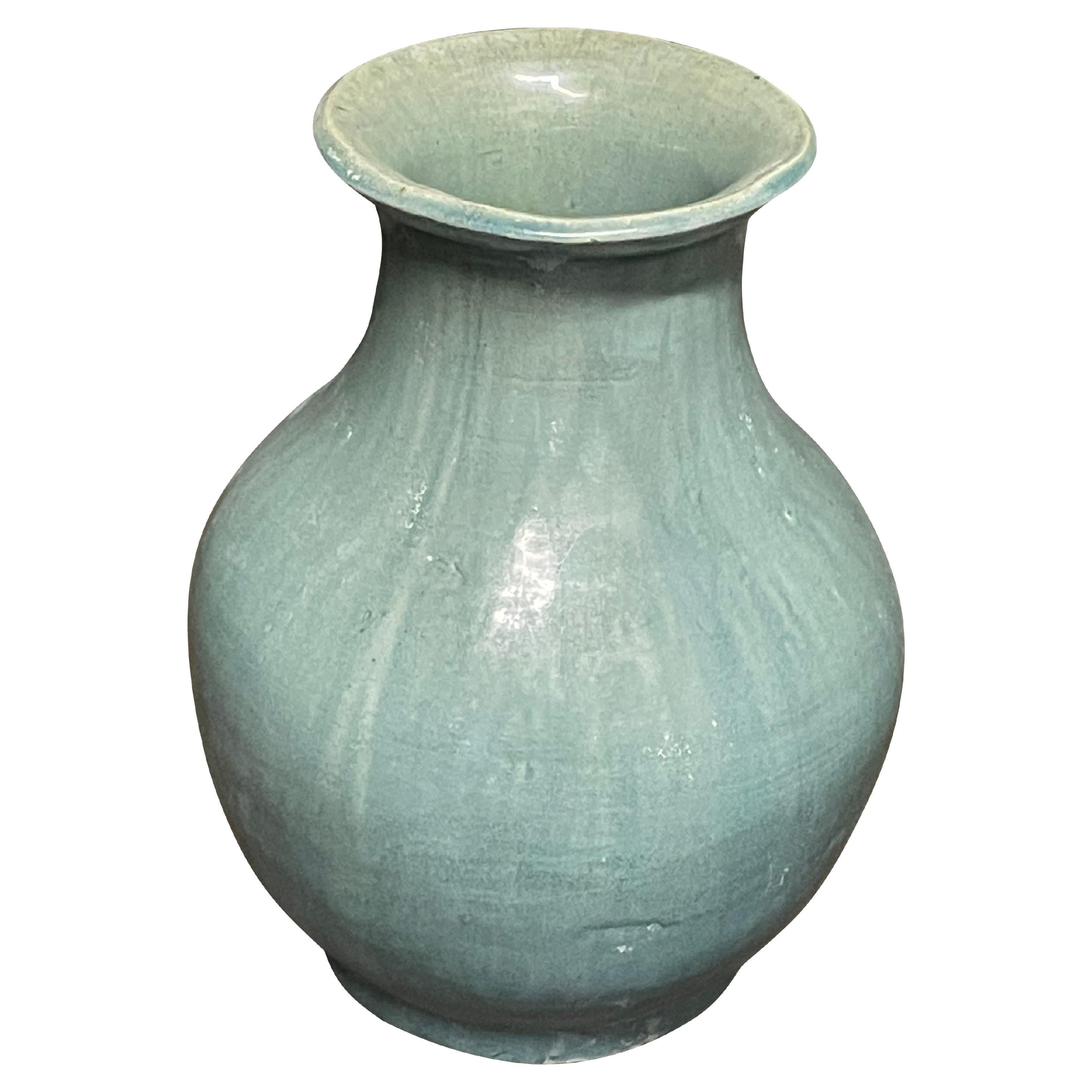 Extra Large Washed Turquoise Vases, China, Contemporary at 1stDibs