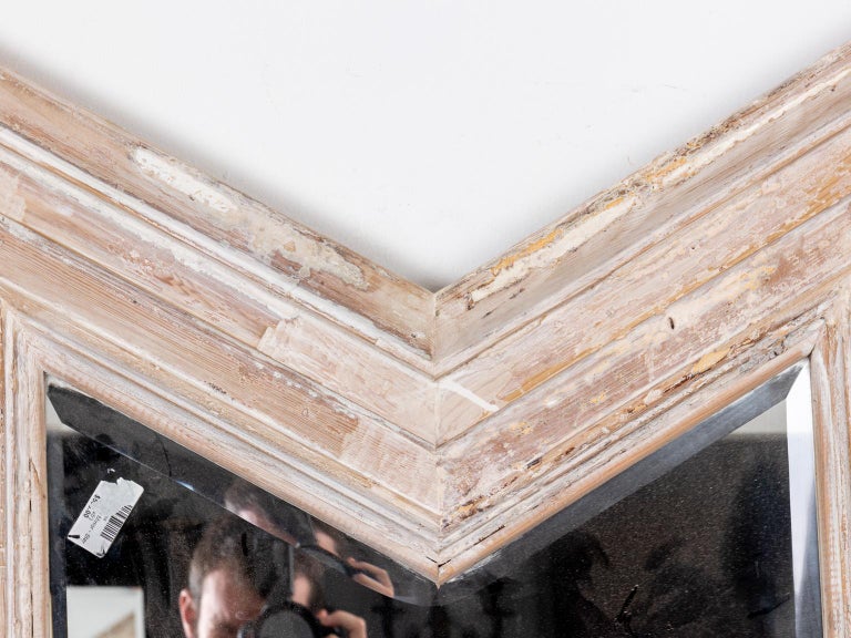 Washed Wood Star Mirror For Sale at 1stDibs