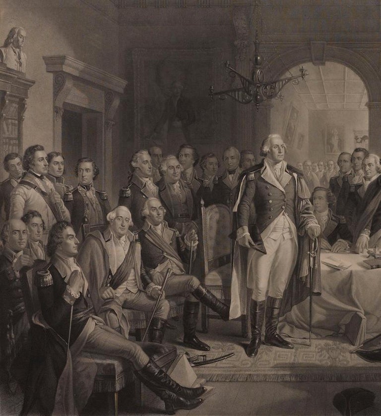 "Washington and His Generals" by A. H. Ritchie, circa 1870 at 1stDibs