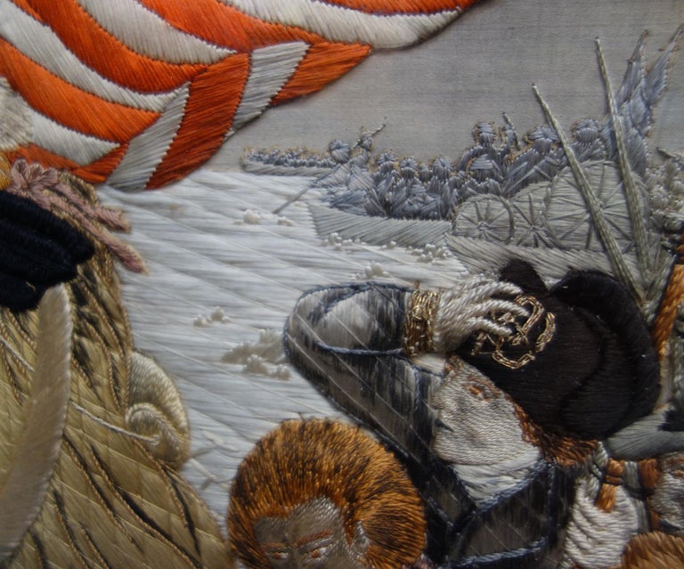 "Washington Crossing the Delaware" Embroidery with a Trapunto ...