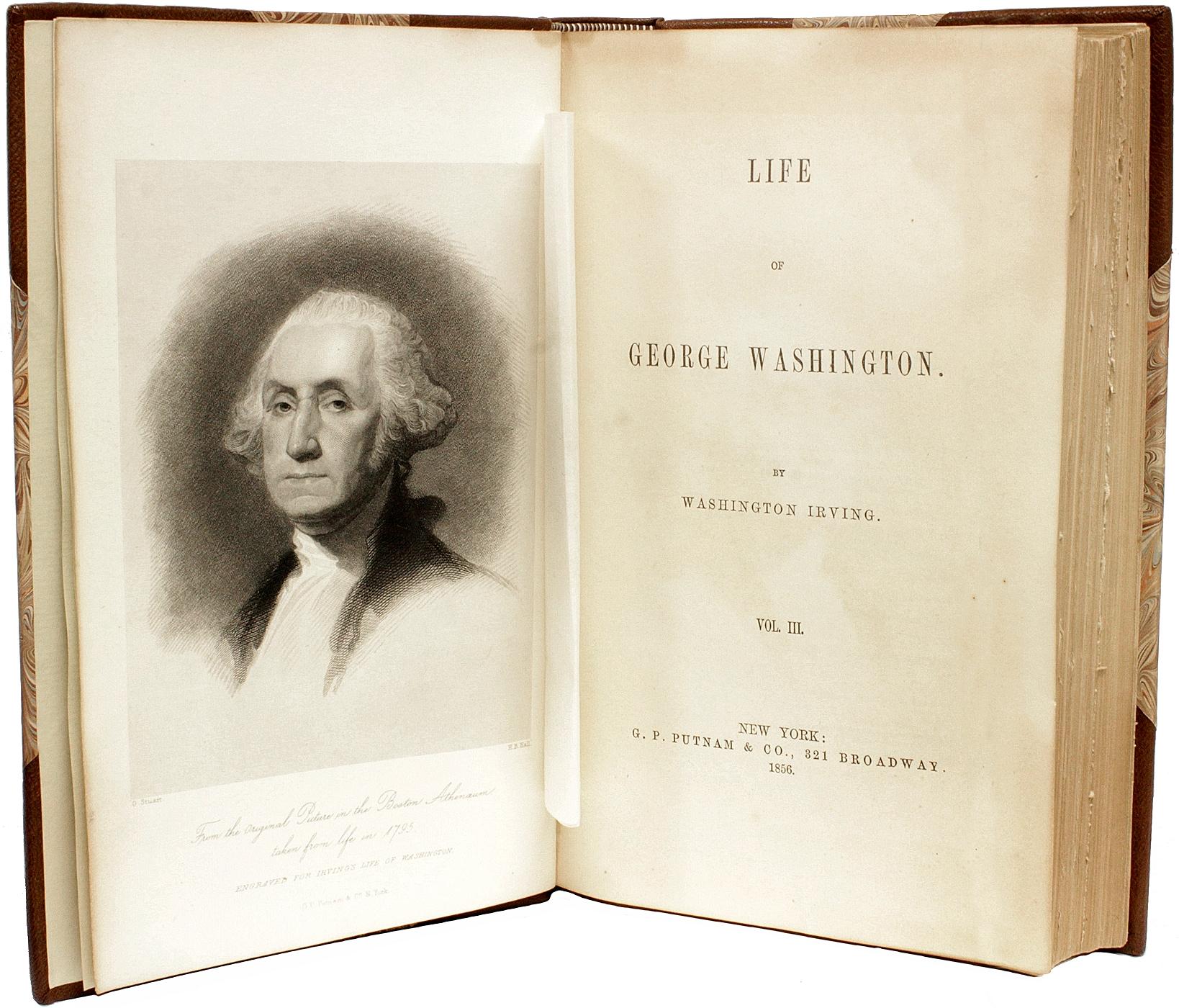 Washington IRVING. The Life of George Washington. ALL FIRST EDITIONS. 5 ...