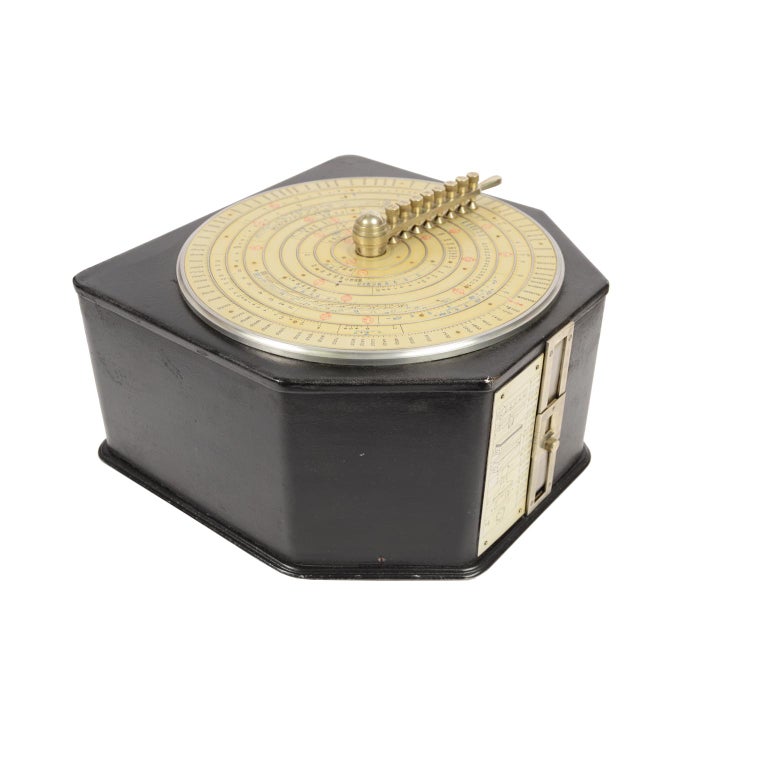 Washington Logarithmic Slide Rule Original Box Antique Calculation Tool ...